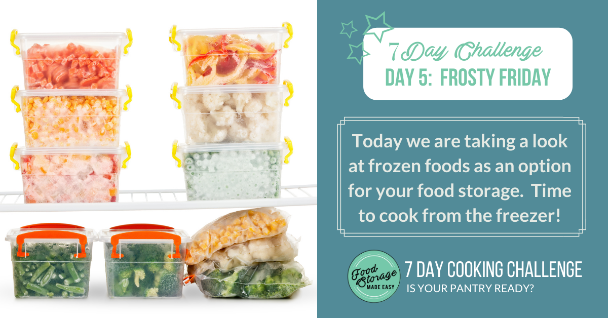 7 DAY COOKING CHALLENGE - Day 5: FROSTY FRIDAY - Food Storage Made Easy